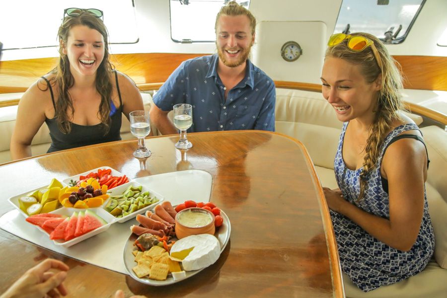 Sample Menu for Entice Catamarans - Sailing Whitsundays